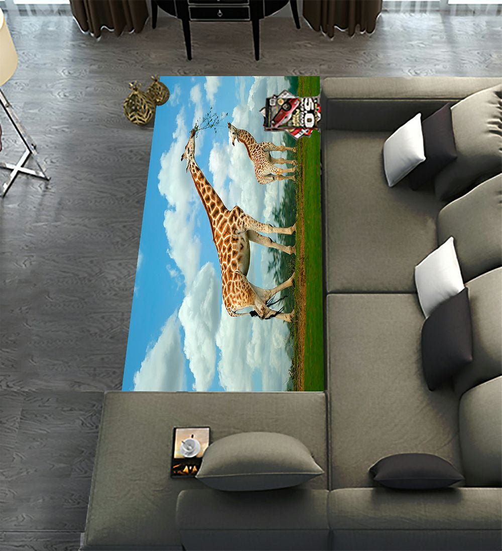 ECZJNT Sharing Branch Runner Rug 1.3 x 7ft Long Area Rug Carpet for ...