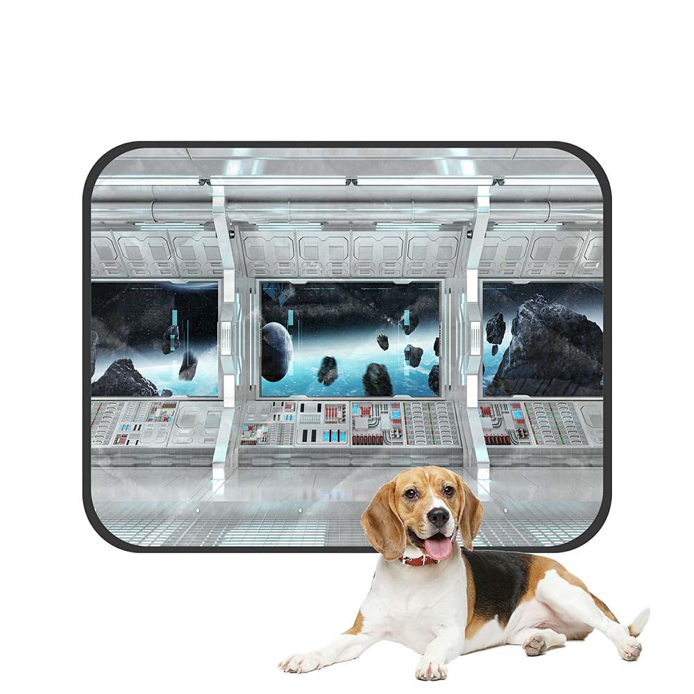 ECZJNT Spaceship On Space And Planet Earth Pet Dog Cat Bed Pee Pads Mat ...