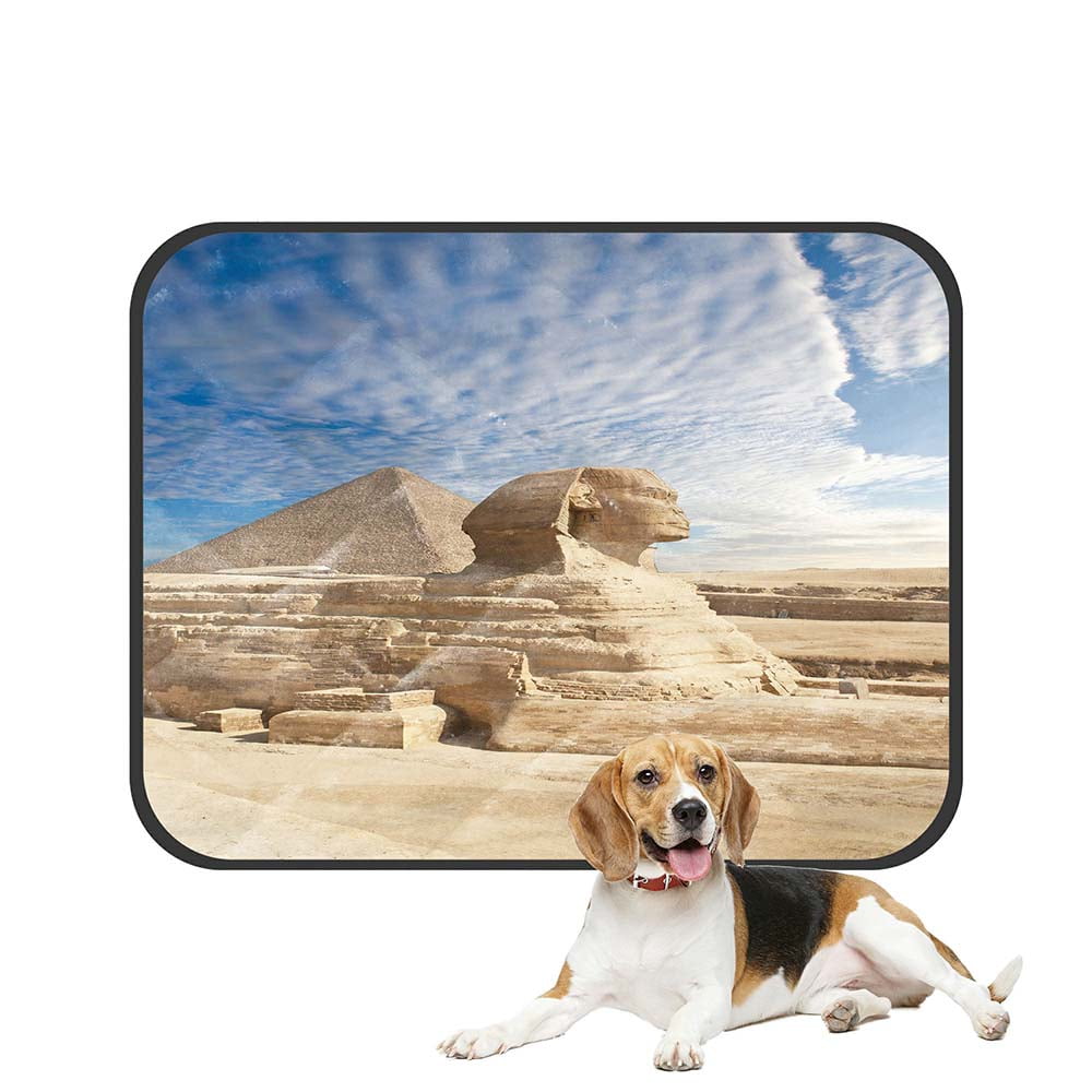 ECZJNT Sphinx Giza Egypt Pet Dog Cat Bed Pee Pads Mat Cushion Potty Dogsblankets Crate Bed ...