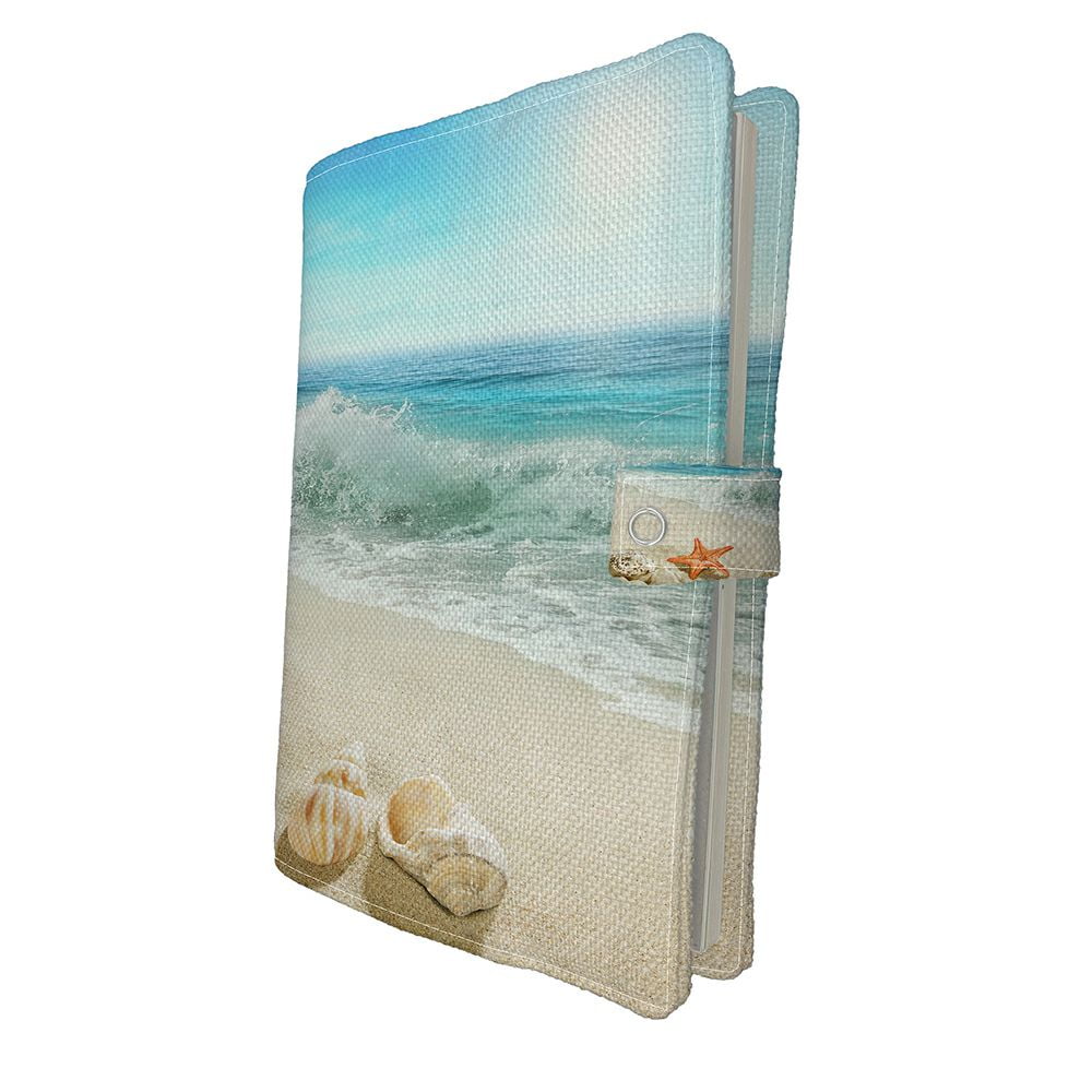 ECZJNT Splashing Waves Beach Book Cover Book Protector Book Sleeve Book ...