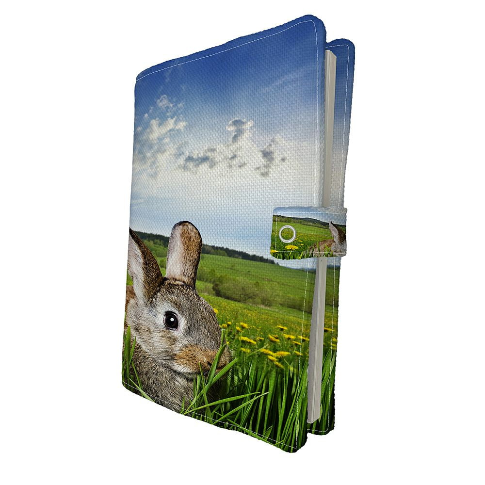 ECZJNT Spring Rabbit On A Meadow With Dandelions Book Cover Book ...