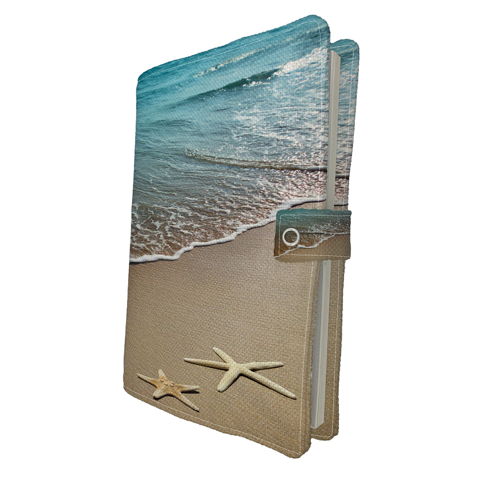 ECZJNT Starfish On A Beach Sand Book Cover Book Protector Book Sleeve ...