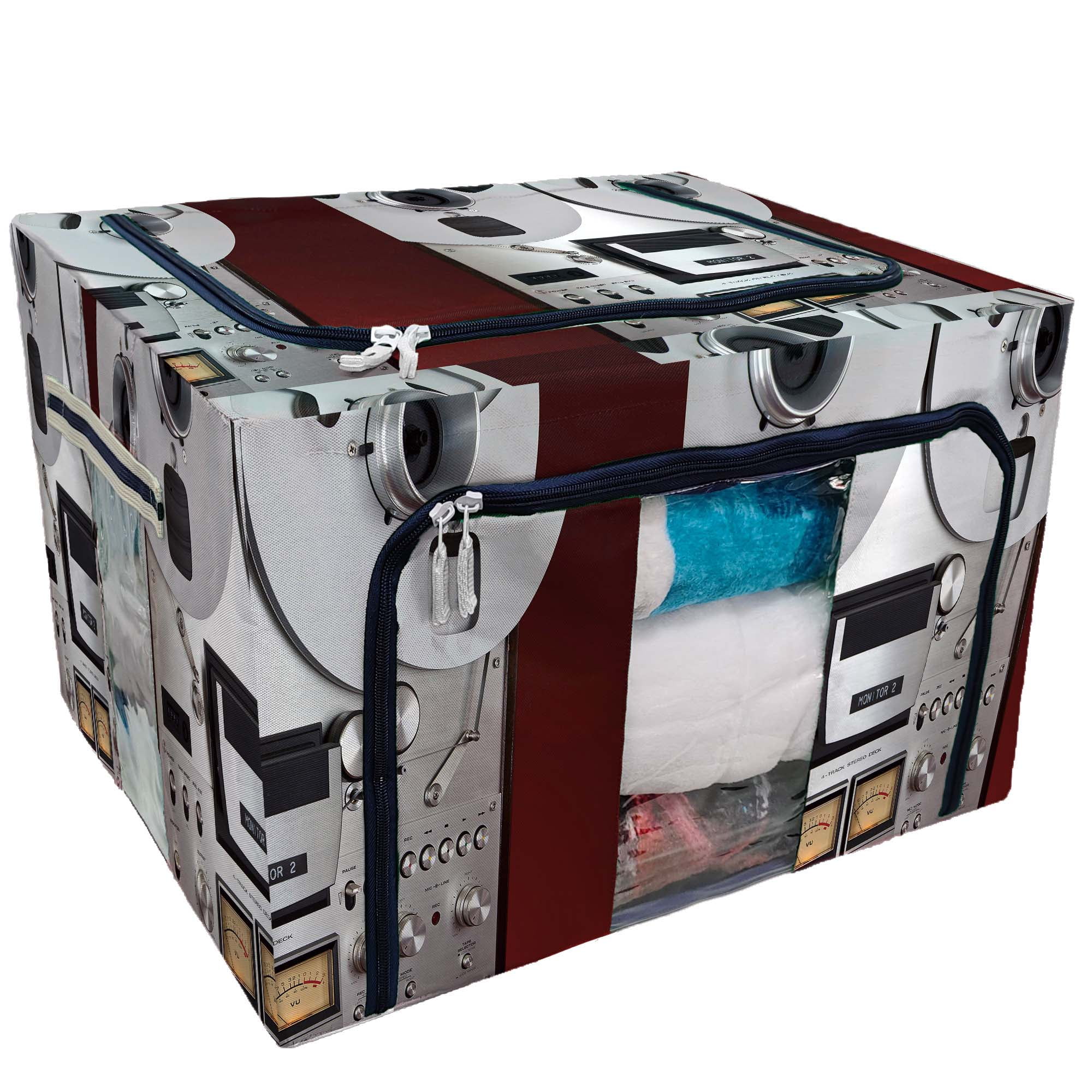 ECZJNT Stereo Open Reel Tape Deck Recorder Vintage Device Storage Bag ...