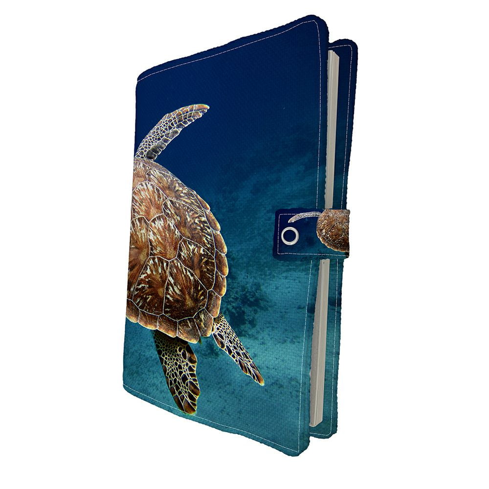 ECZJNT Swimming Turtle With Beautiful Shell Book Cover Book Protector ...