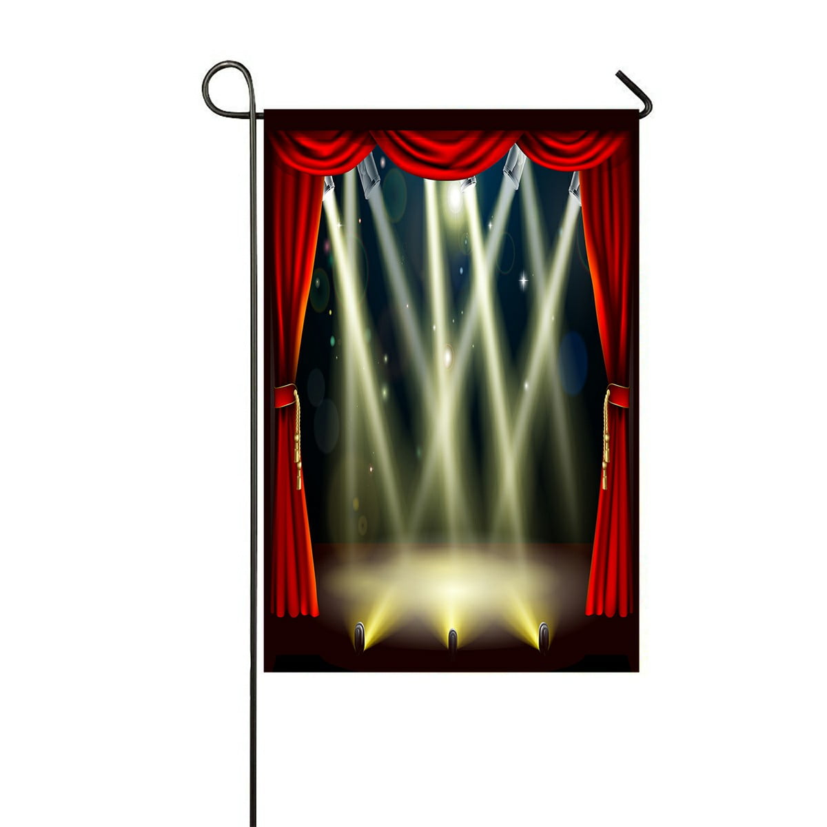 ECZJNT Theater Stage Stage Lights Spotlights Footlights Garden Flag ...
