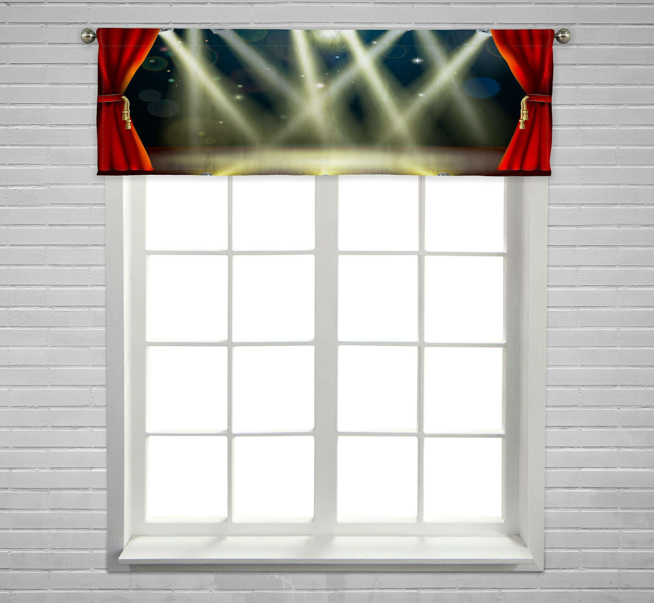 ECZJNT Theater Stage Stage Lights Spotlights Footlights Window Curtain ...
