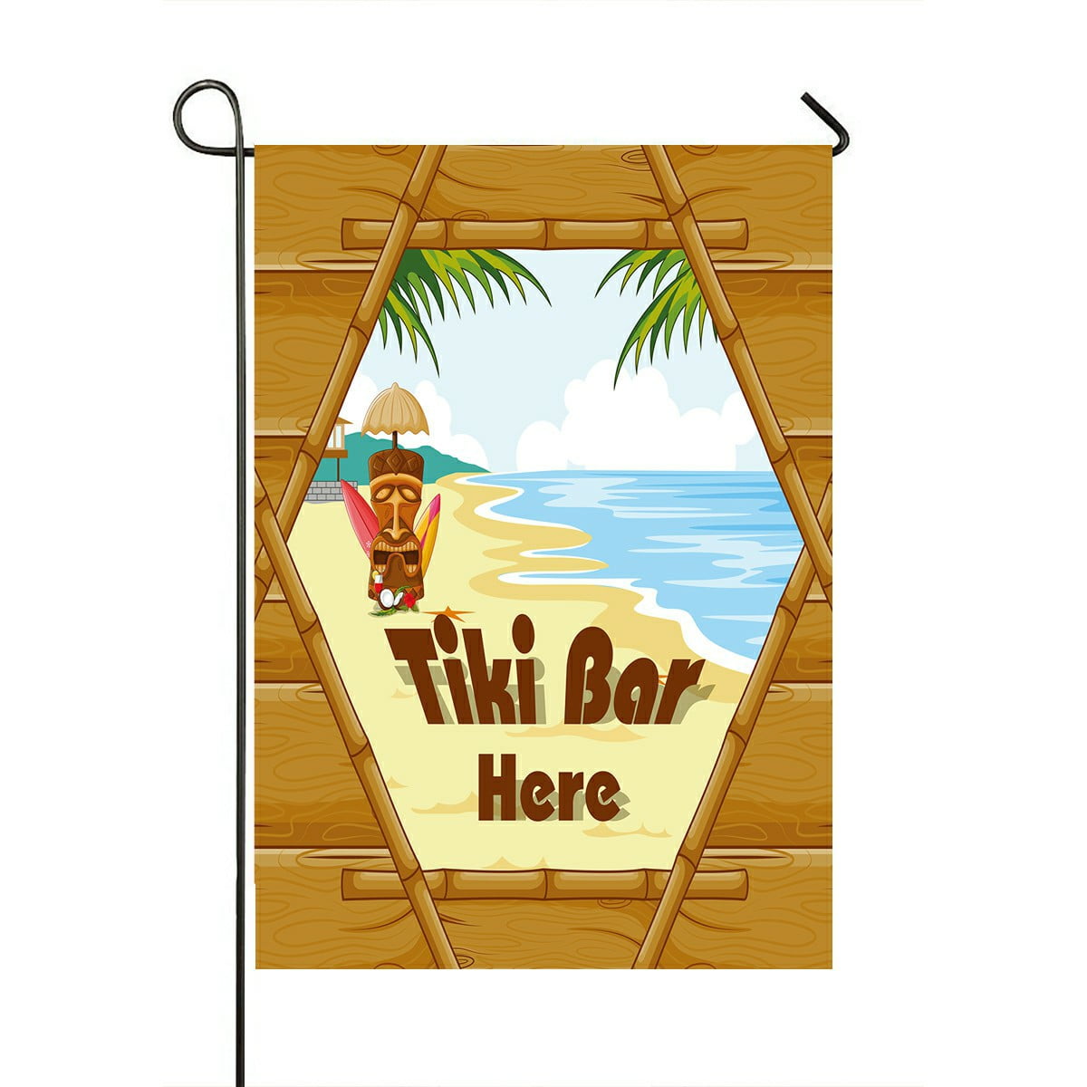 ECZJNT Tiki bar poster tribal mask Outdoor Flag Home Party Garden Decor ...