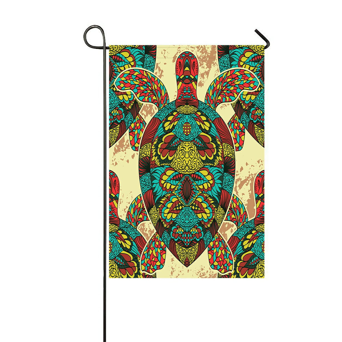 ECZJNT Turtle Decorated Vintage Colorful Garden Flag Outdoor Flag Home ...