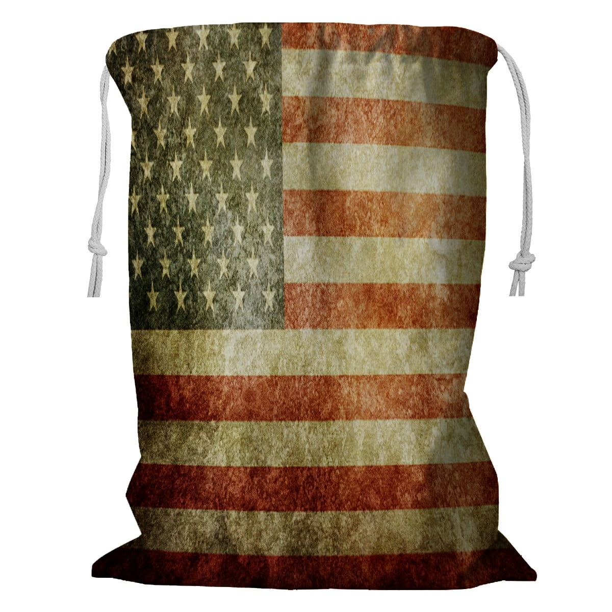 ECZJNT USA grunge flag Storage Basket Laundry Bag with Drawstring 24x32 ...
