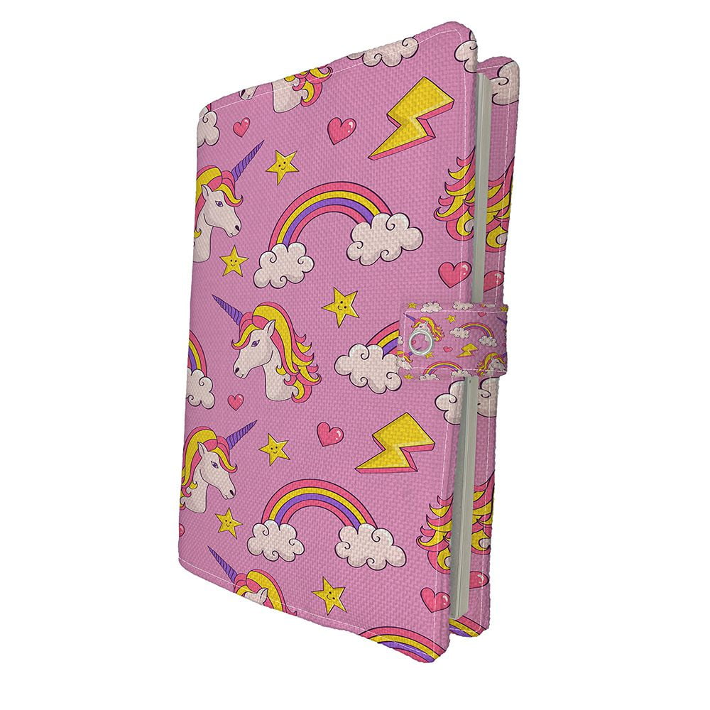 ECZJNT Unicorns And Rainbows Book Cover Book Protector Book Sleeve Book ...