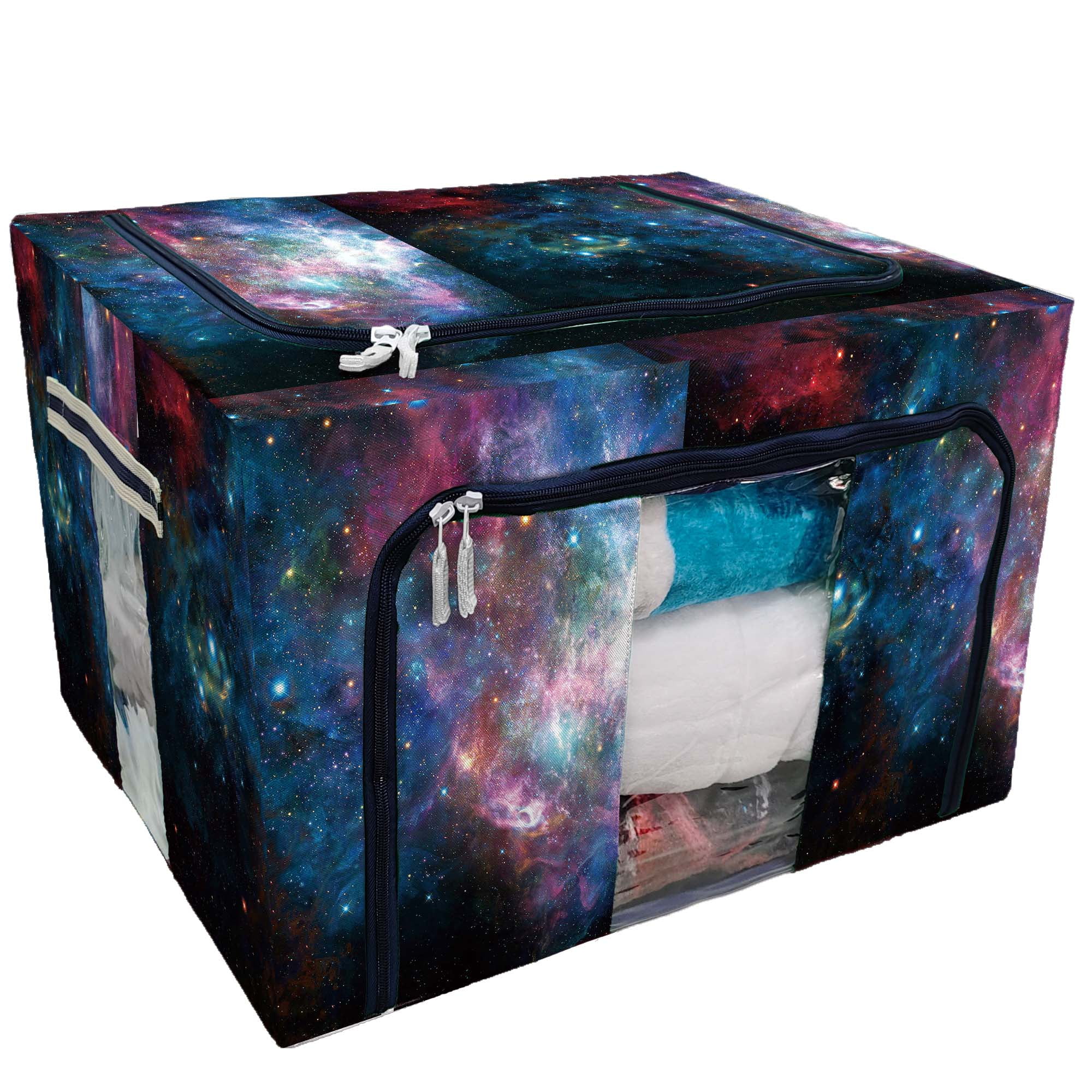 ECZJNT Universe filled stars nebula galaxy Storage Bag Clear Window ...