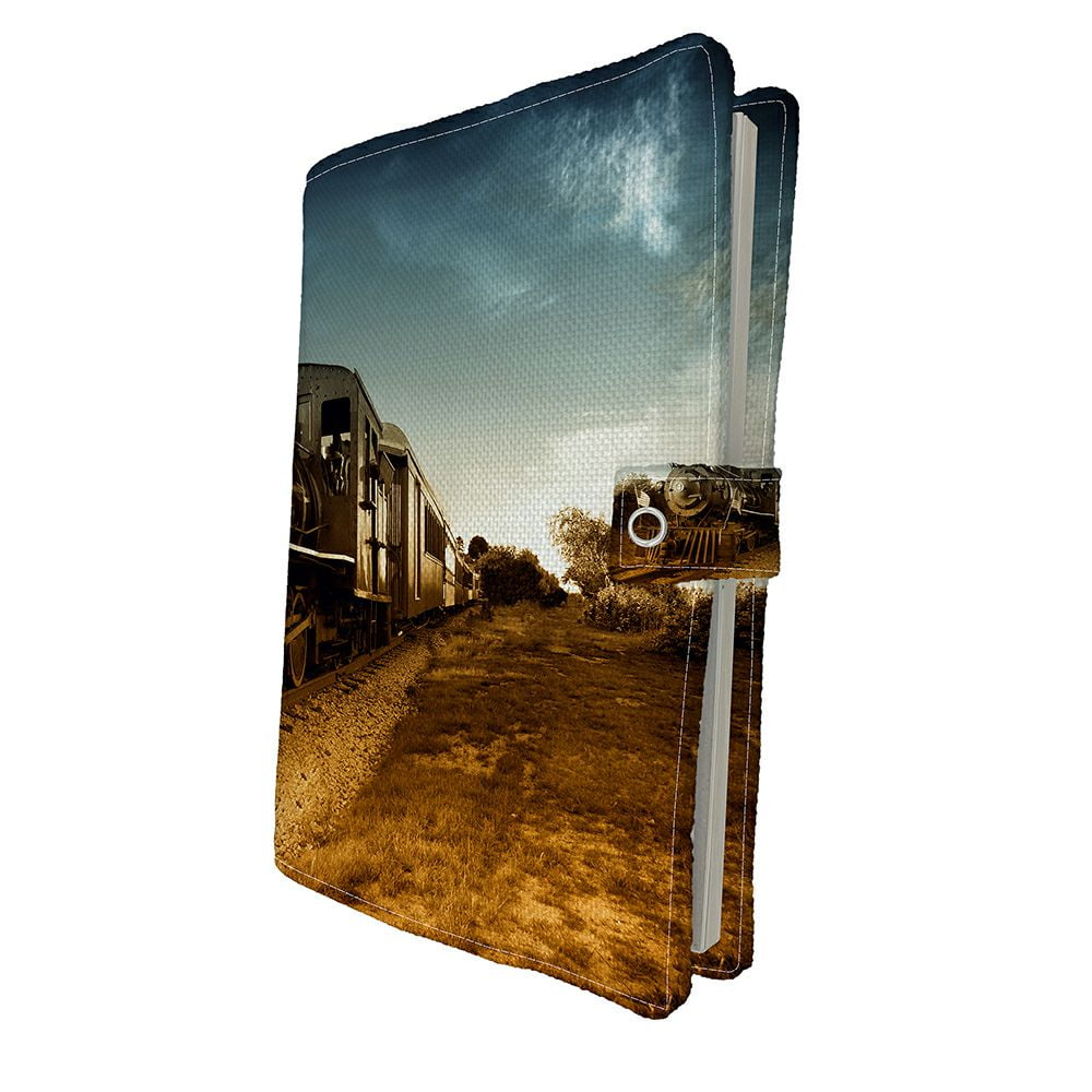 ECZJNT Vintage Steam Engine Locomotive Train Moving Down Railroad Track ...