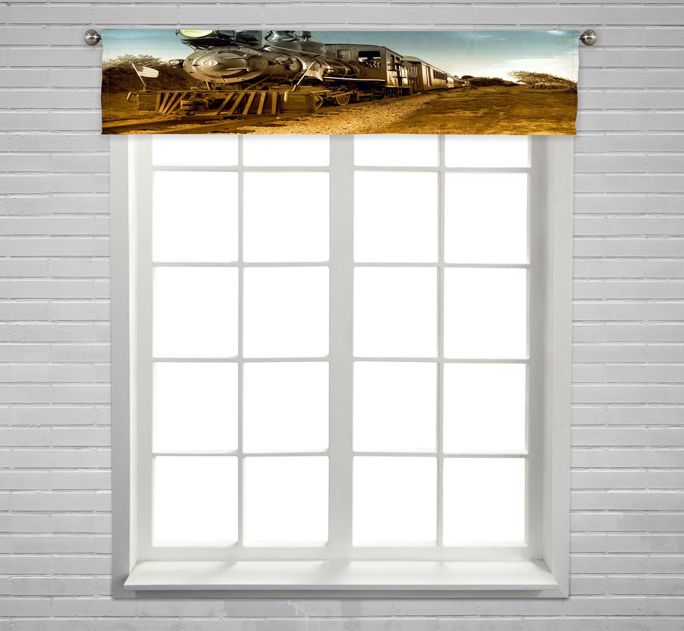 ECZJNT Vintage Steam engine locomotive train moving down railroad track ...