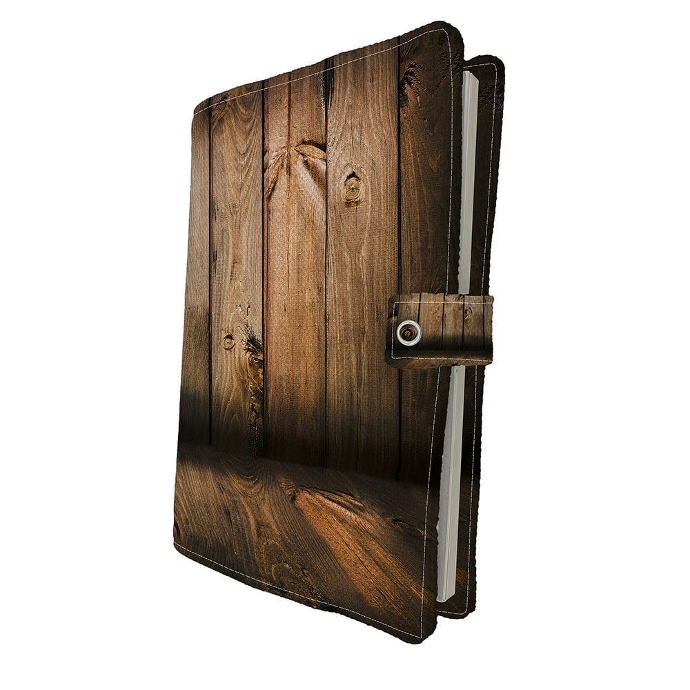 ECZJNT Wood Texture Background Old Panels Book Cover Book Protector ...