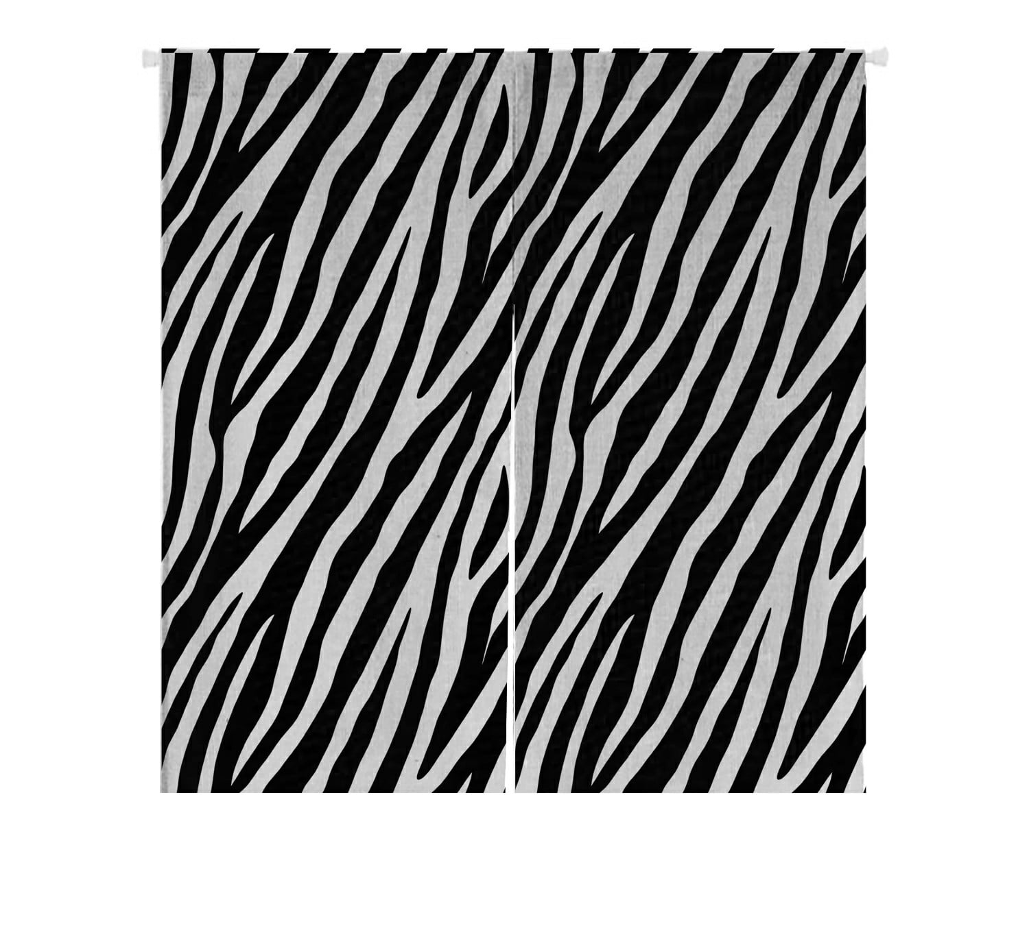 ECZJNT Zebra Skin Repeated Black White Colors Japanese Noren Curtain ...
