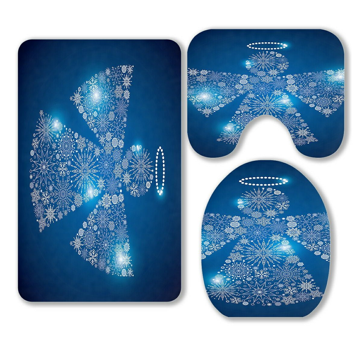 ECZJNT angel sphere scattering scintillating shining snowflakes 3 Piece ...