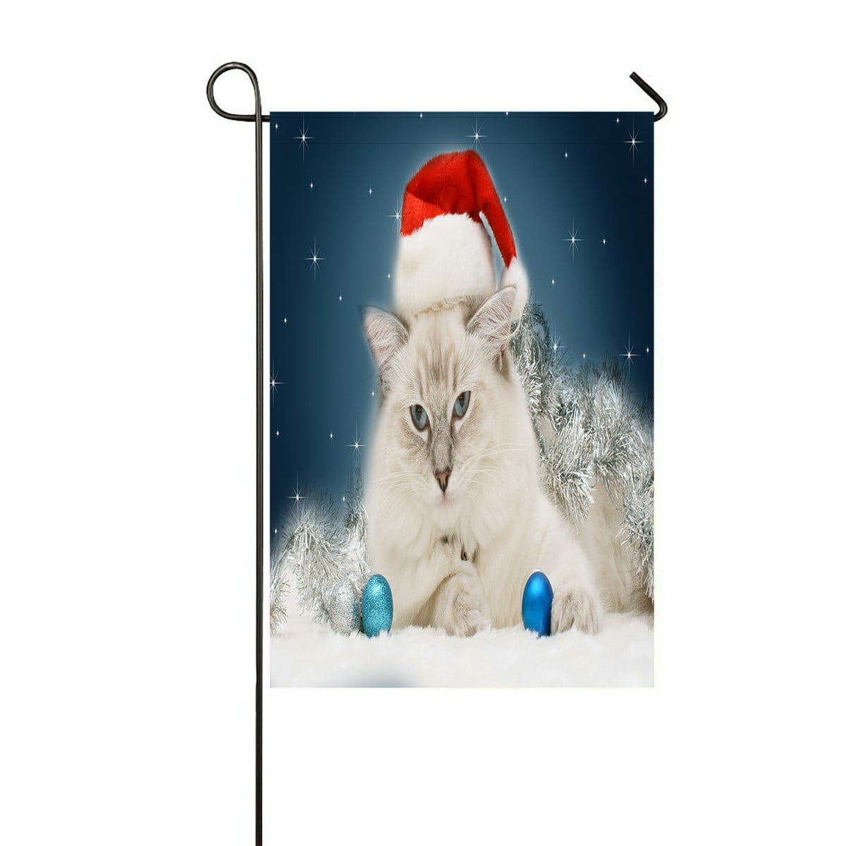 ECZJNT christmas ragdoll cat kitten Outdoor Flag Home Party Garden ...
