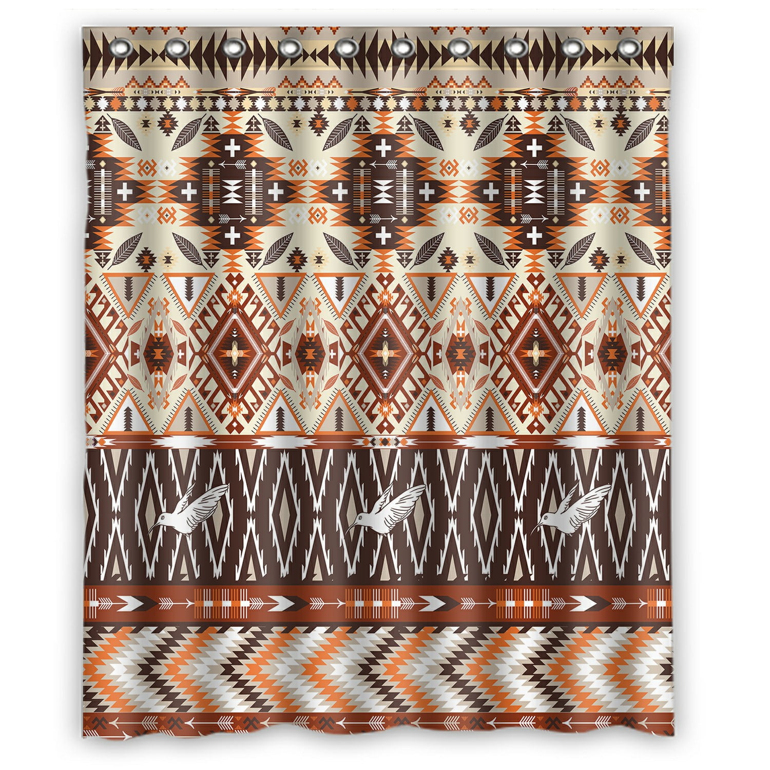 ECZJNT colorful aztec geometric tribal pattern Shower Curtain Bathroom ...