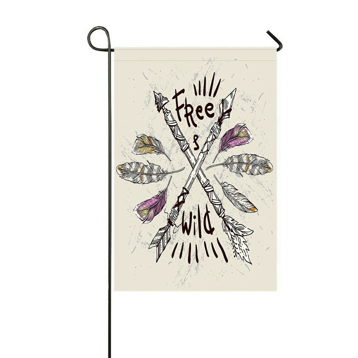 ECZJNT crossed ethnic arrows feathers American Wild Outdoor Flag Home ...