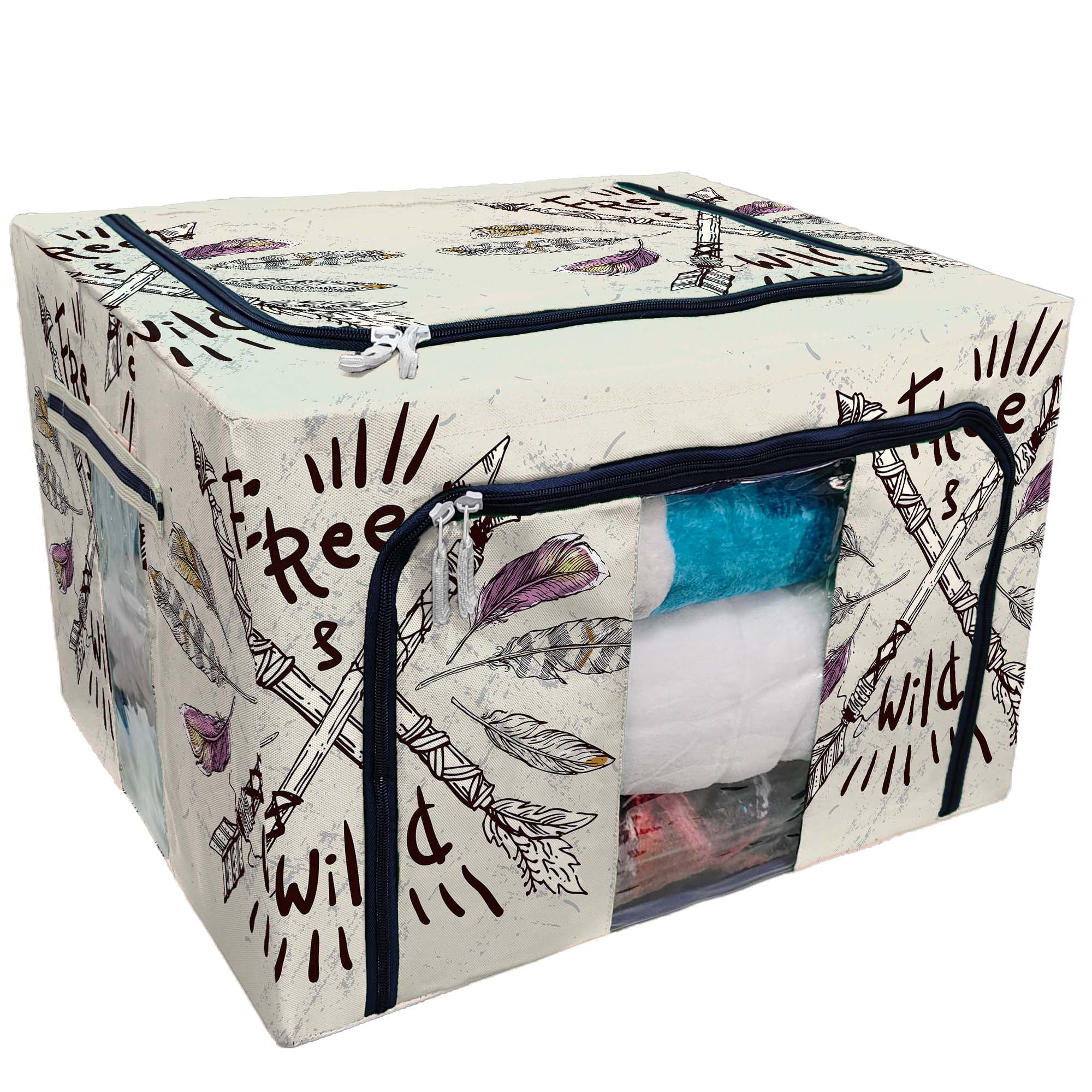 ECZJNT crossed ethnic arrows feathers American Wild Storage Bag Clear ...