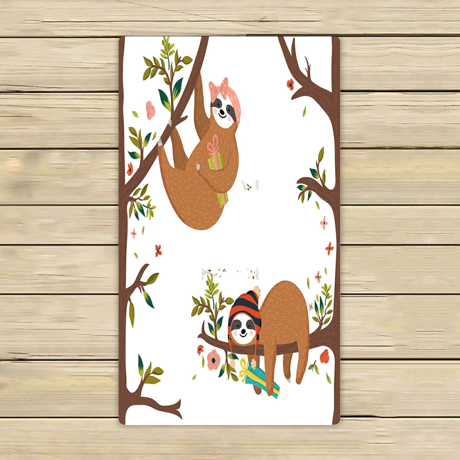 ECZJNT cute baby sloths Beach Bath Towels Shower Towel For Home Outdoor ...