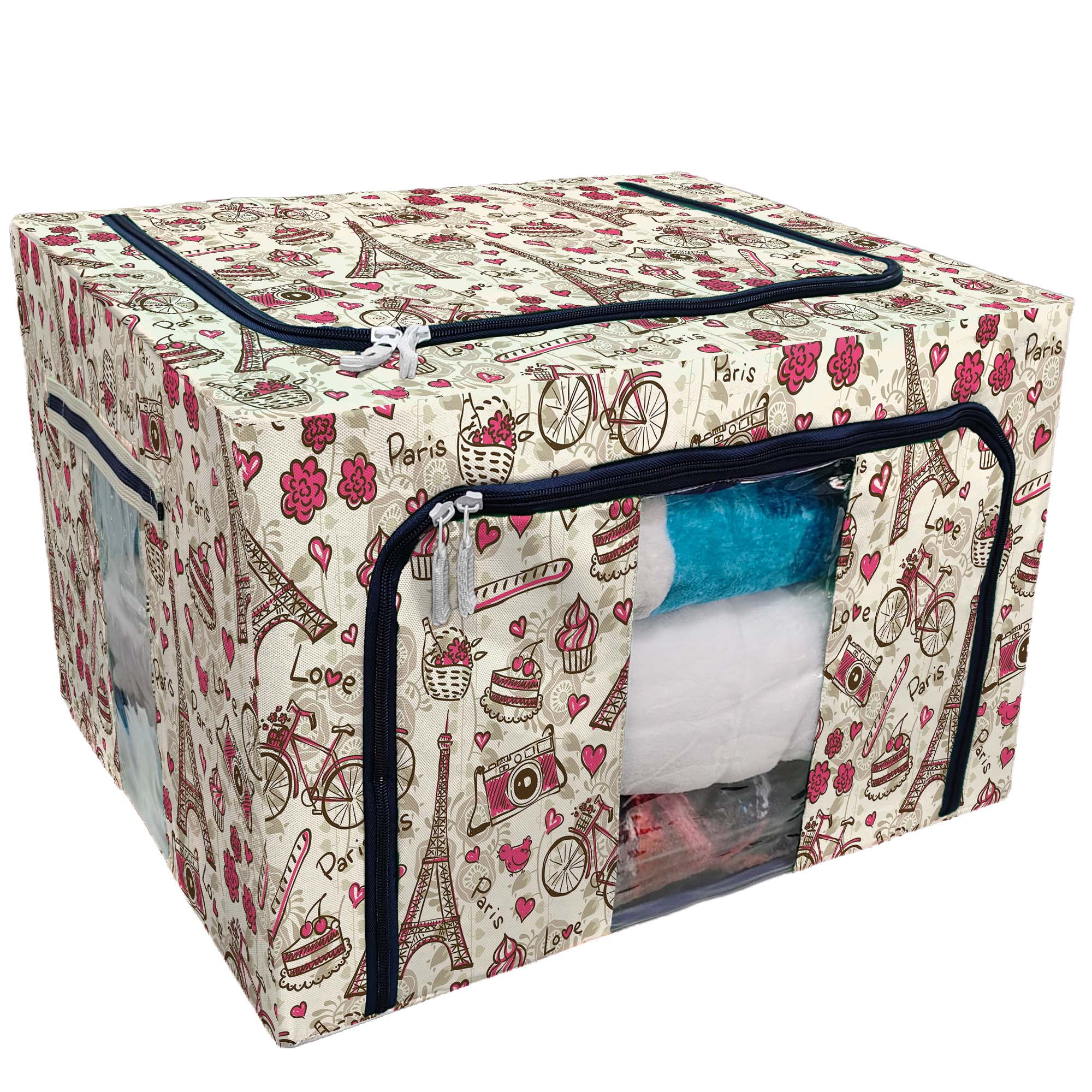 ECZJNT eiffel tower baguette bike country symbols Storage Bag Clear ...