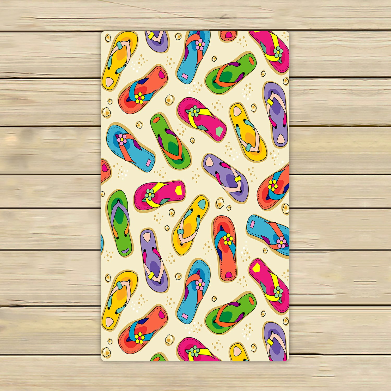 ECZJNT flip flops beach sand Beach Bath Towels Shower Towel For Home ...