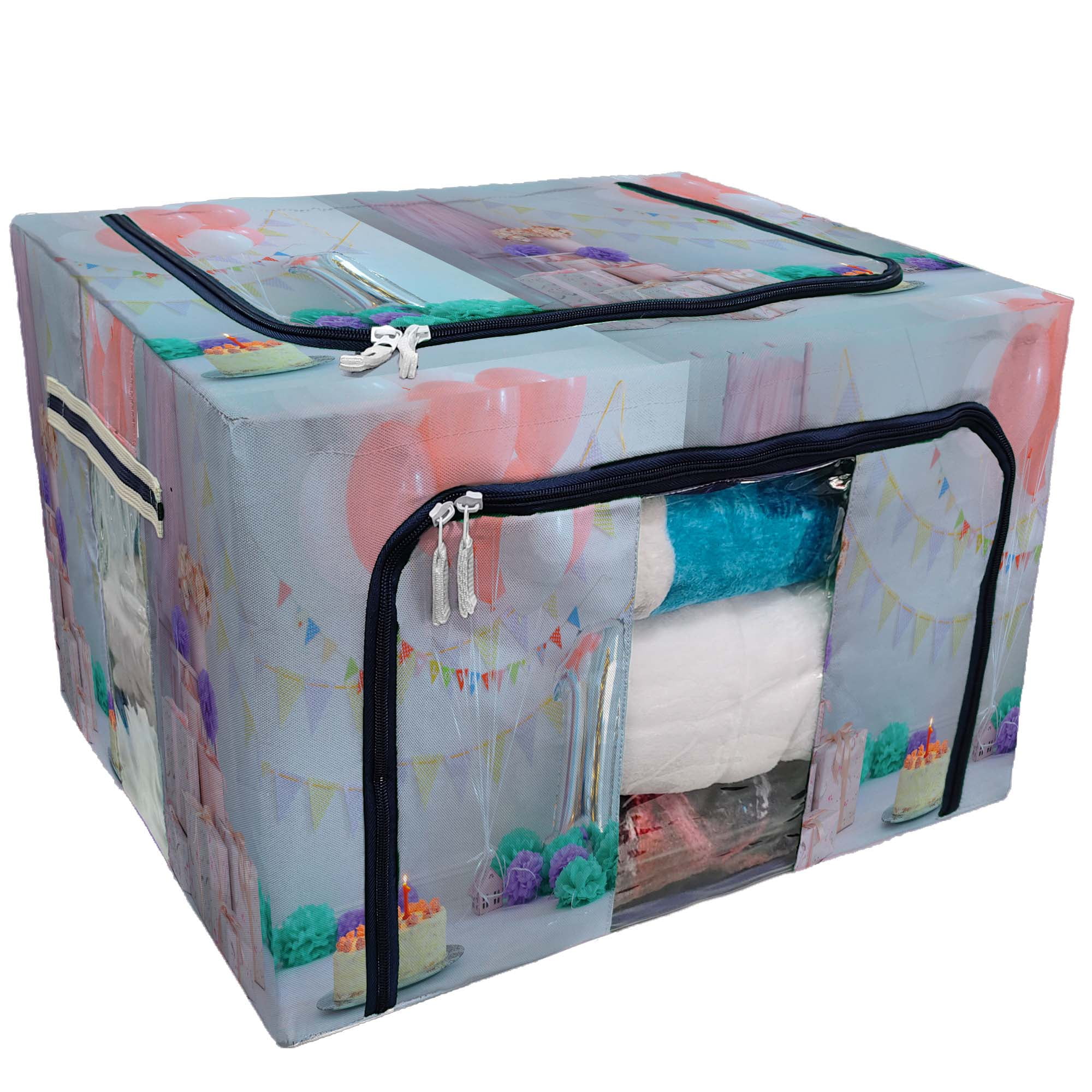 ECZJNT gift boxes flowers colorful decorations flag garland balloons ...