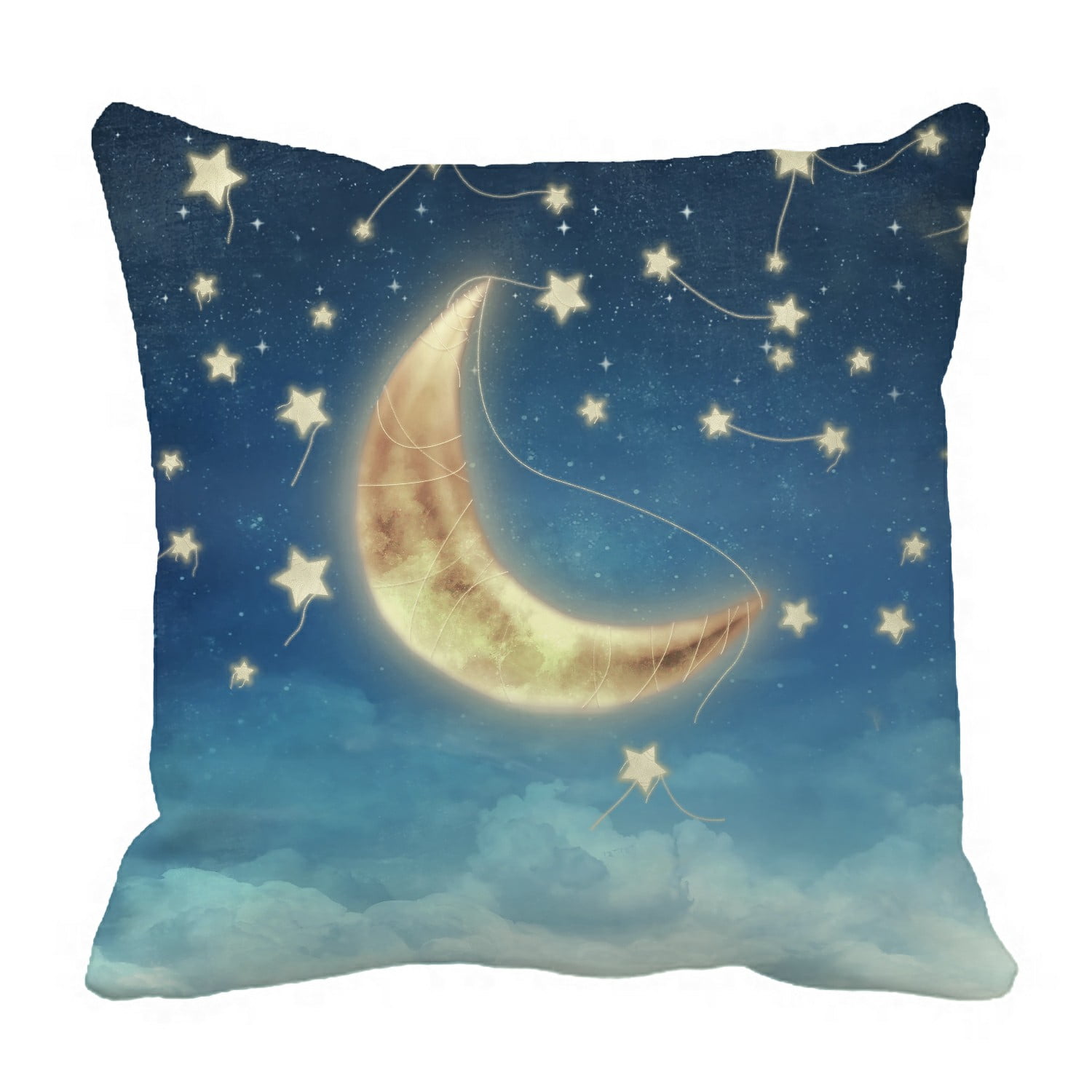 ECZJNT night sky with fantastic moon Pillow Case Pillow Cover Cushion ...