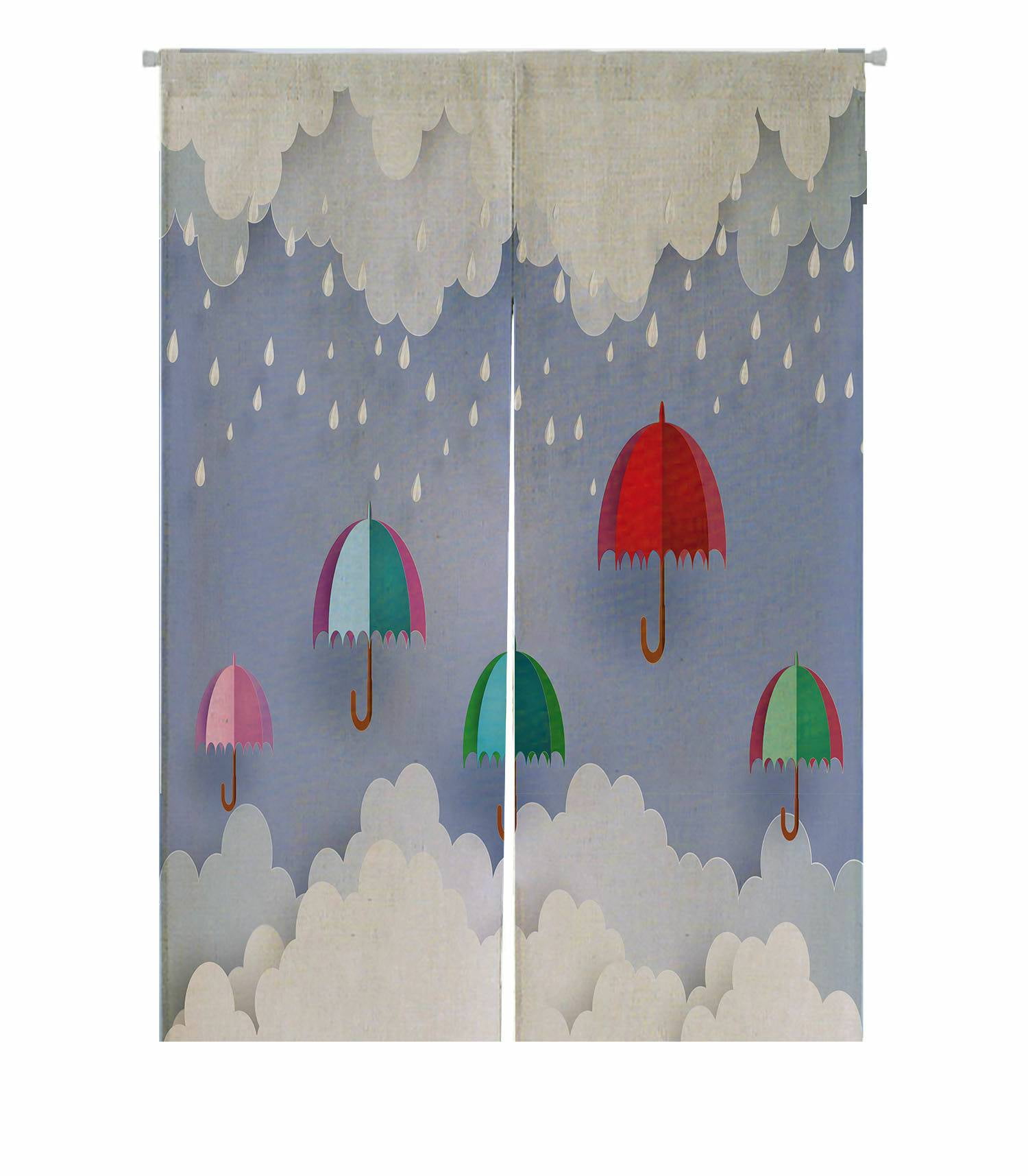 ECZJNT origami made colorful umbrella air raining paper art Japanese ...