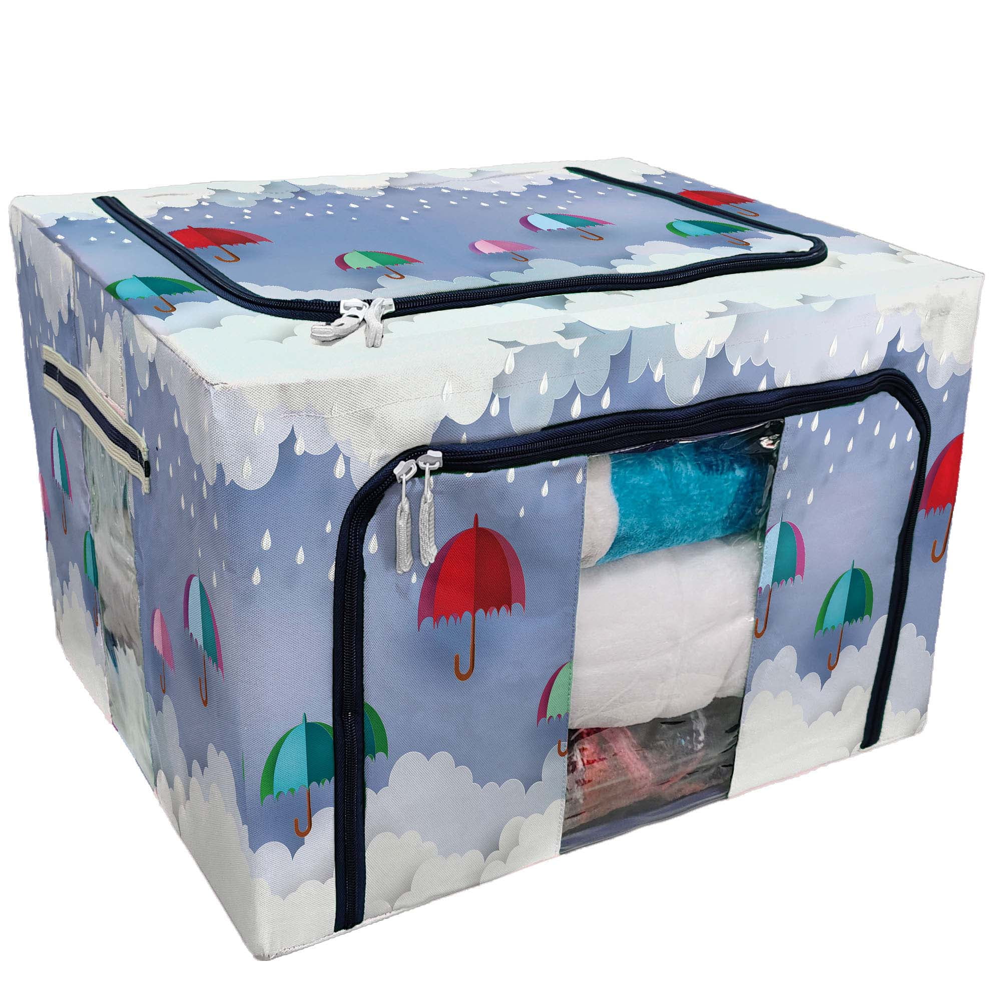 ECZJNT origami made colorful umbrella air raining paper art Storage Bag ...