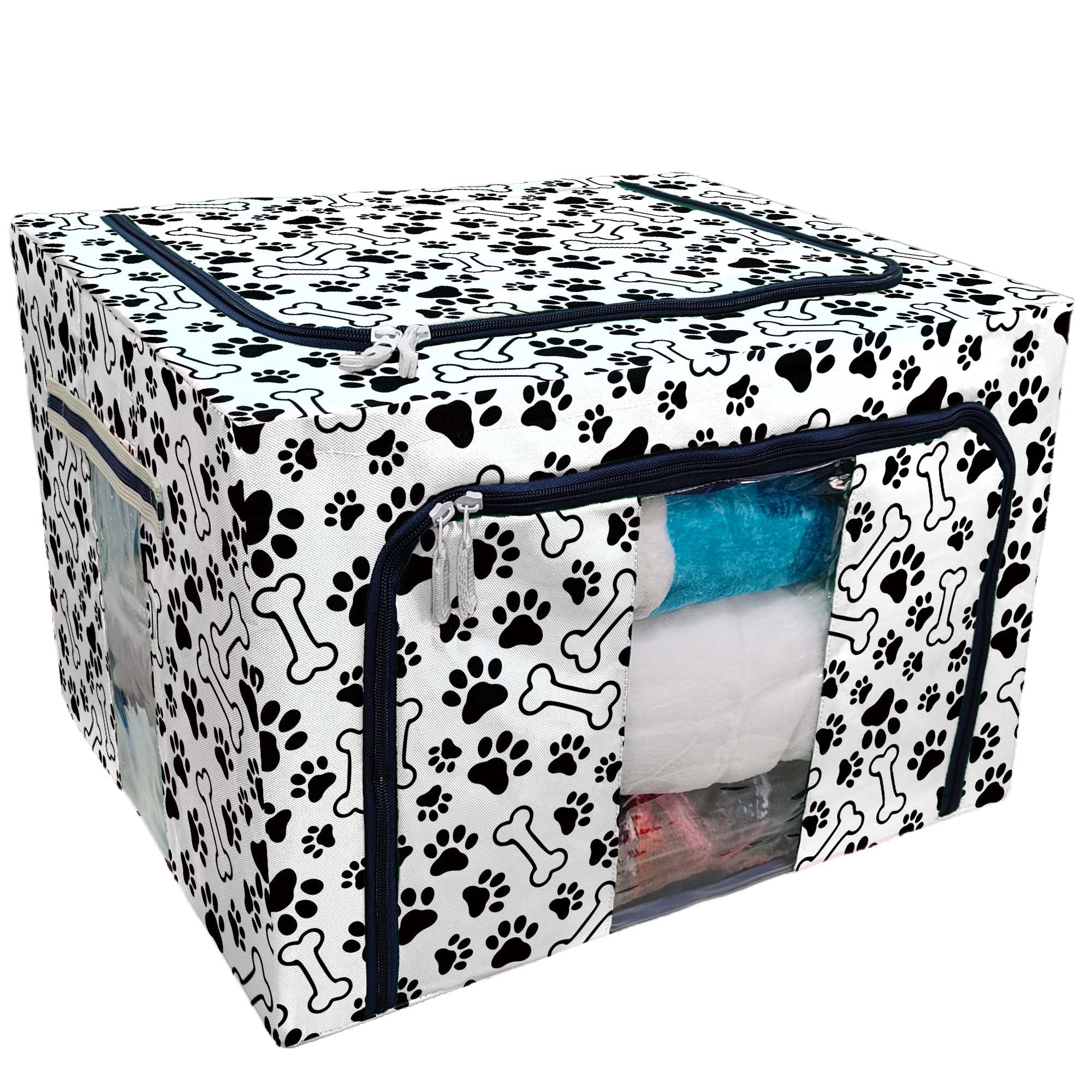 ECZJNT pet paw bone Storage Bag Clear Window Storage Bins Boxes Large ...