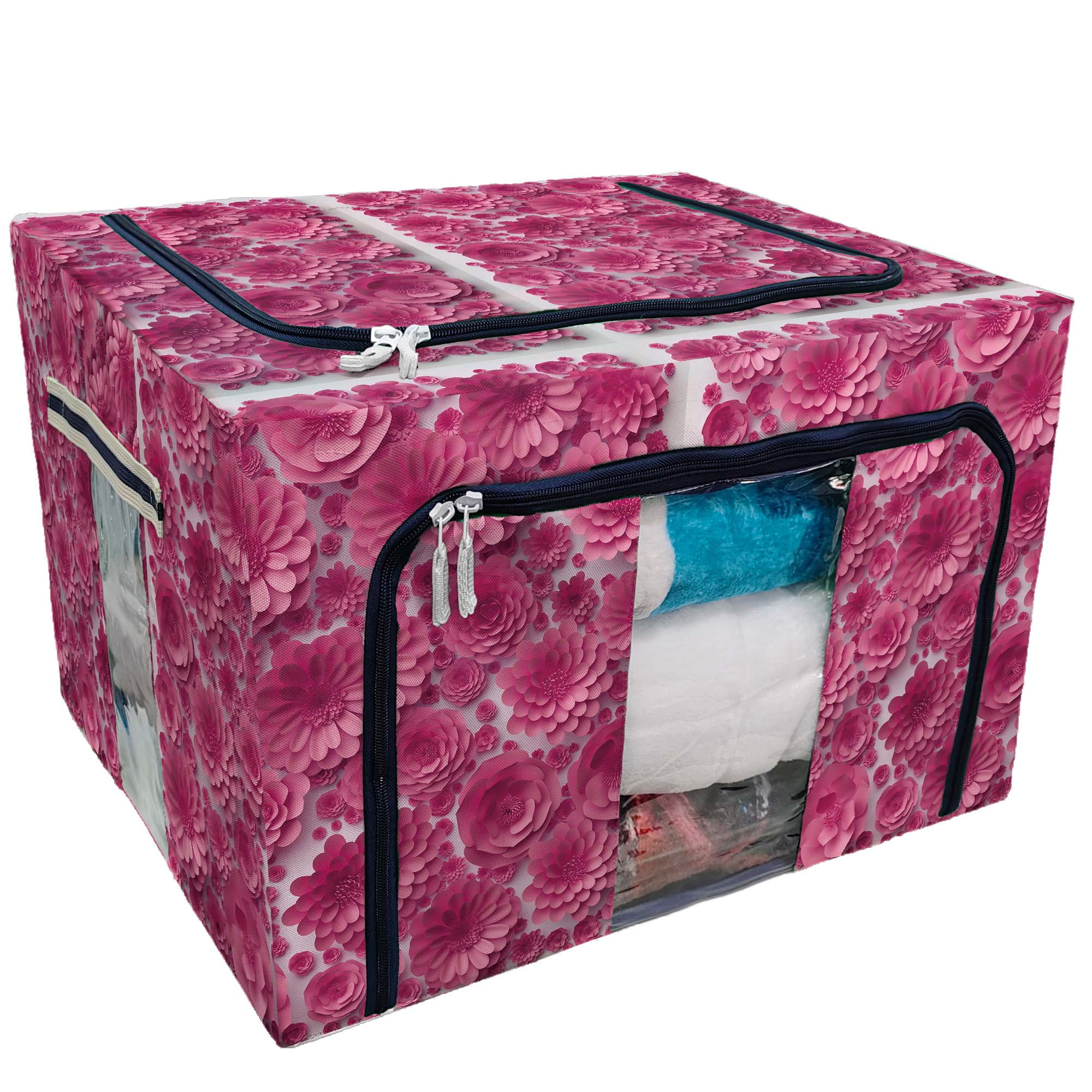 ECZJNT pink paper flowers floral bridal bouquet quilling Storage Bag ...