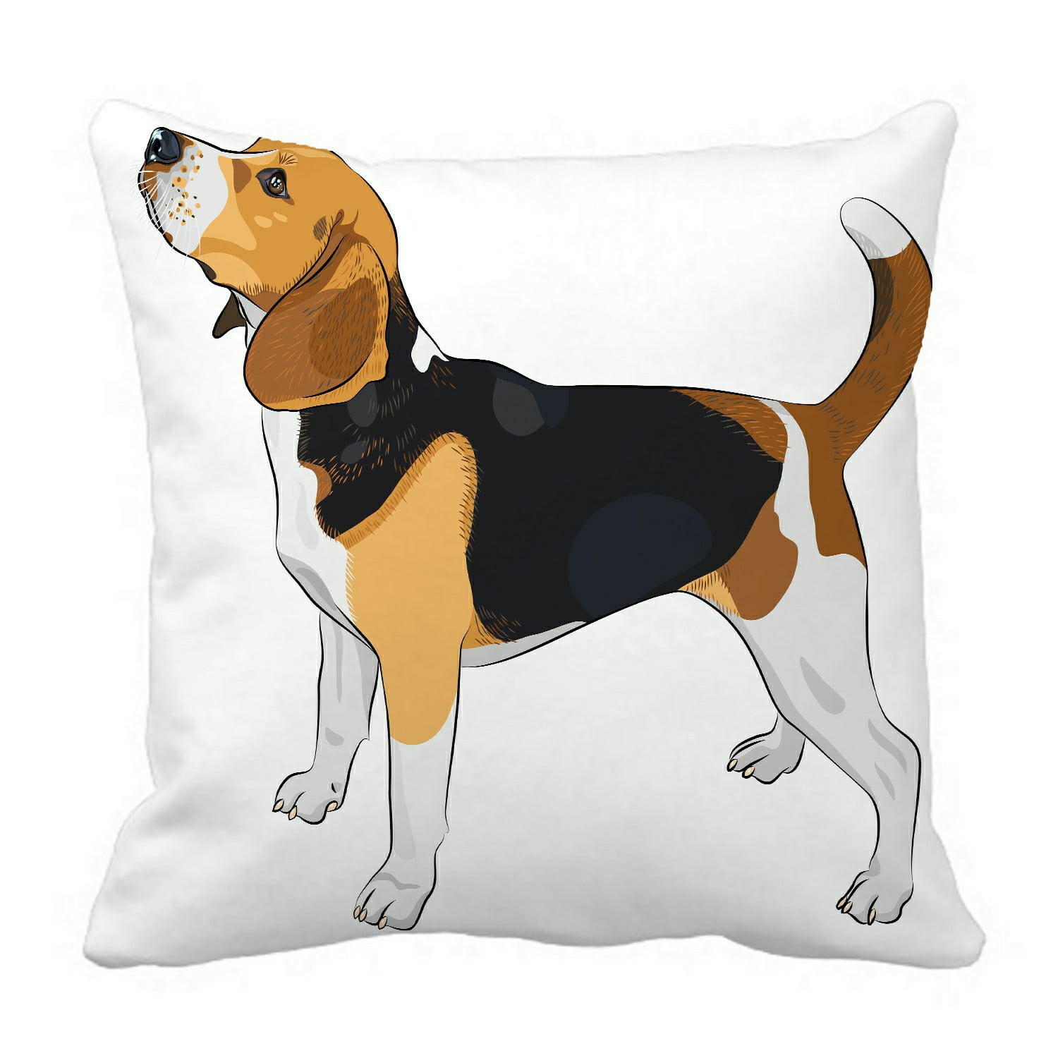 ECZJNT sketch dog Beagle breed Pillow Case Cover Set 16x16 Inch ...