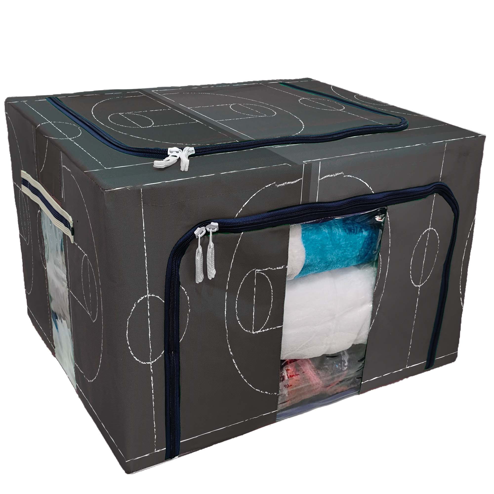 ECZJNT street basketball court on blacktop Storage Bag Clear Window ...