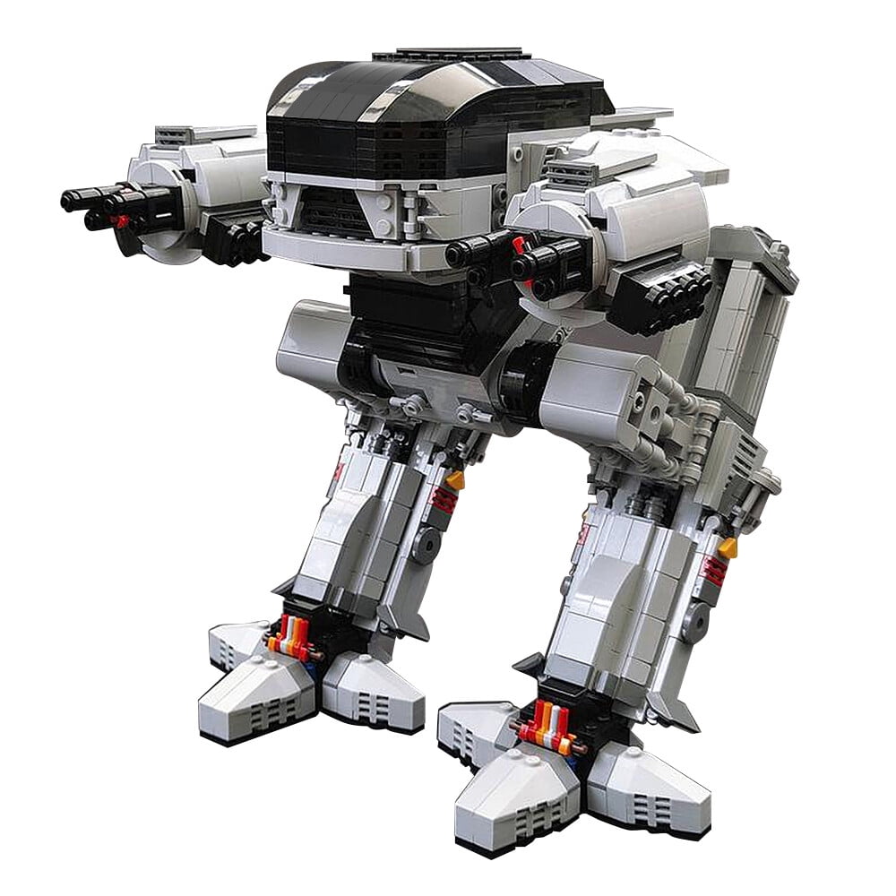 ED-209 Mech Model Figures Building Blocks Robot MOC Bricks Toys Set ...