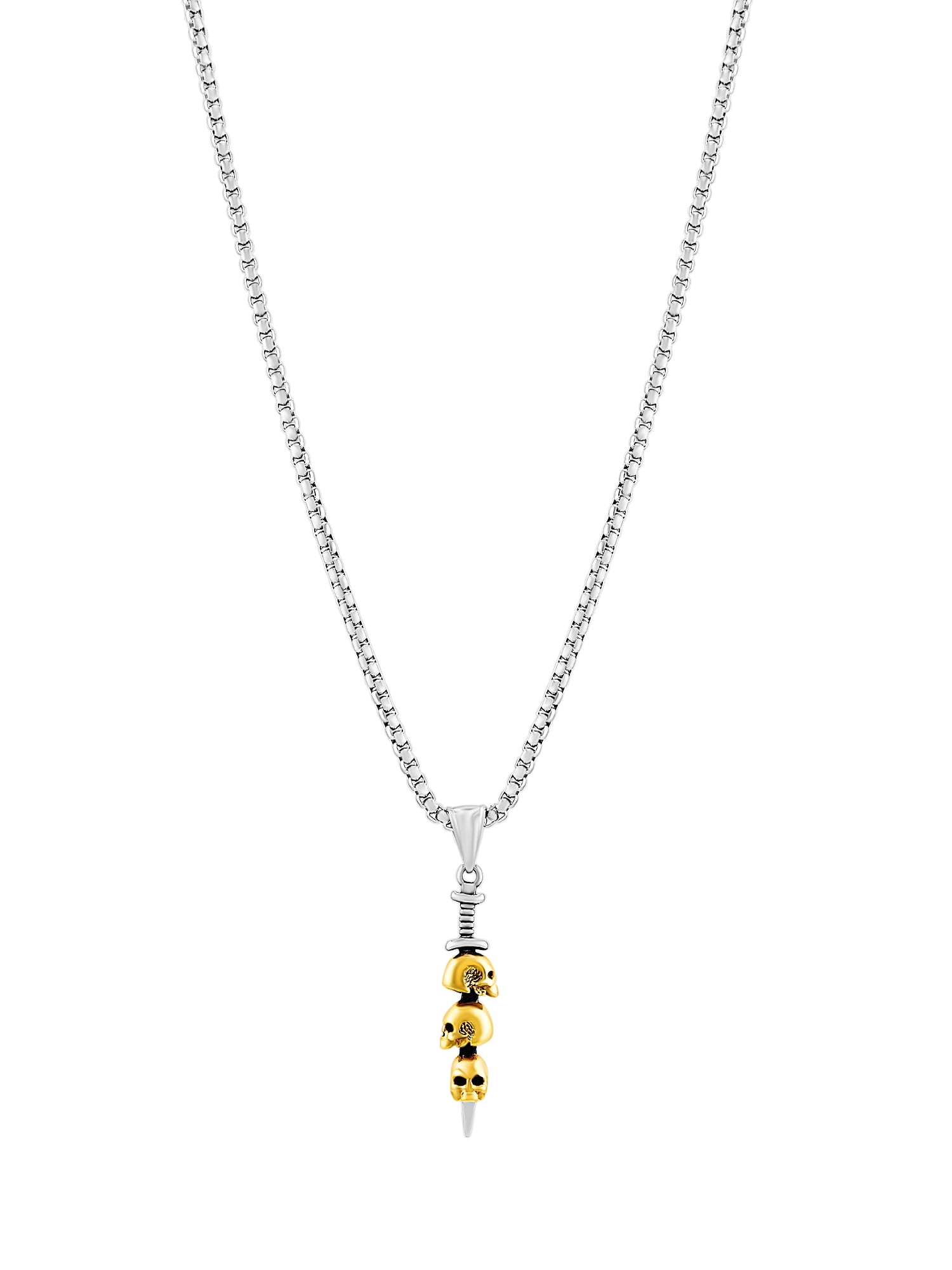 ED HARDY Men's Stainless Steel Shiny Two-Tone Metal Dagger and Three ...