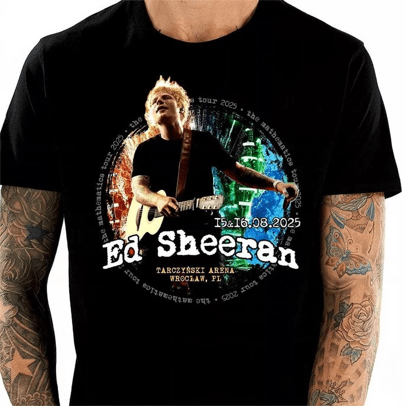 ED! SHEERAN! THE MATHEMATICS TOUR 2025 WROCŁAW T SHIRT for Music Fans ...