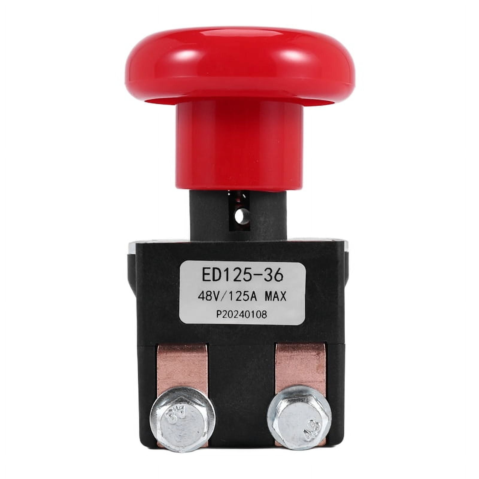 ED125-36 48V 125A Emergency Disconnect Stop Switch for Big EZ30 E30 D40 EZ40 111551000800 ...