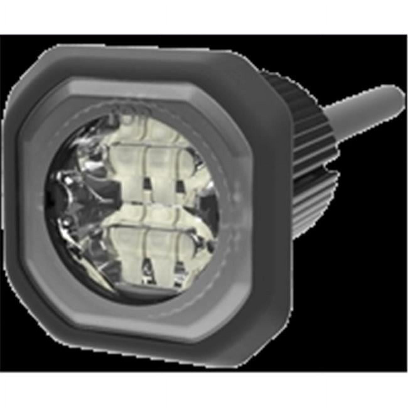 ED9040AW 12-24V Bolt-on Mount Amber & White LED Hideaway Strobe Light ...