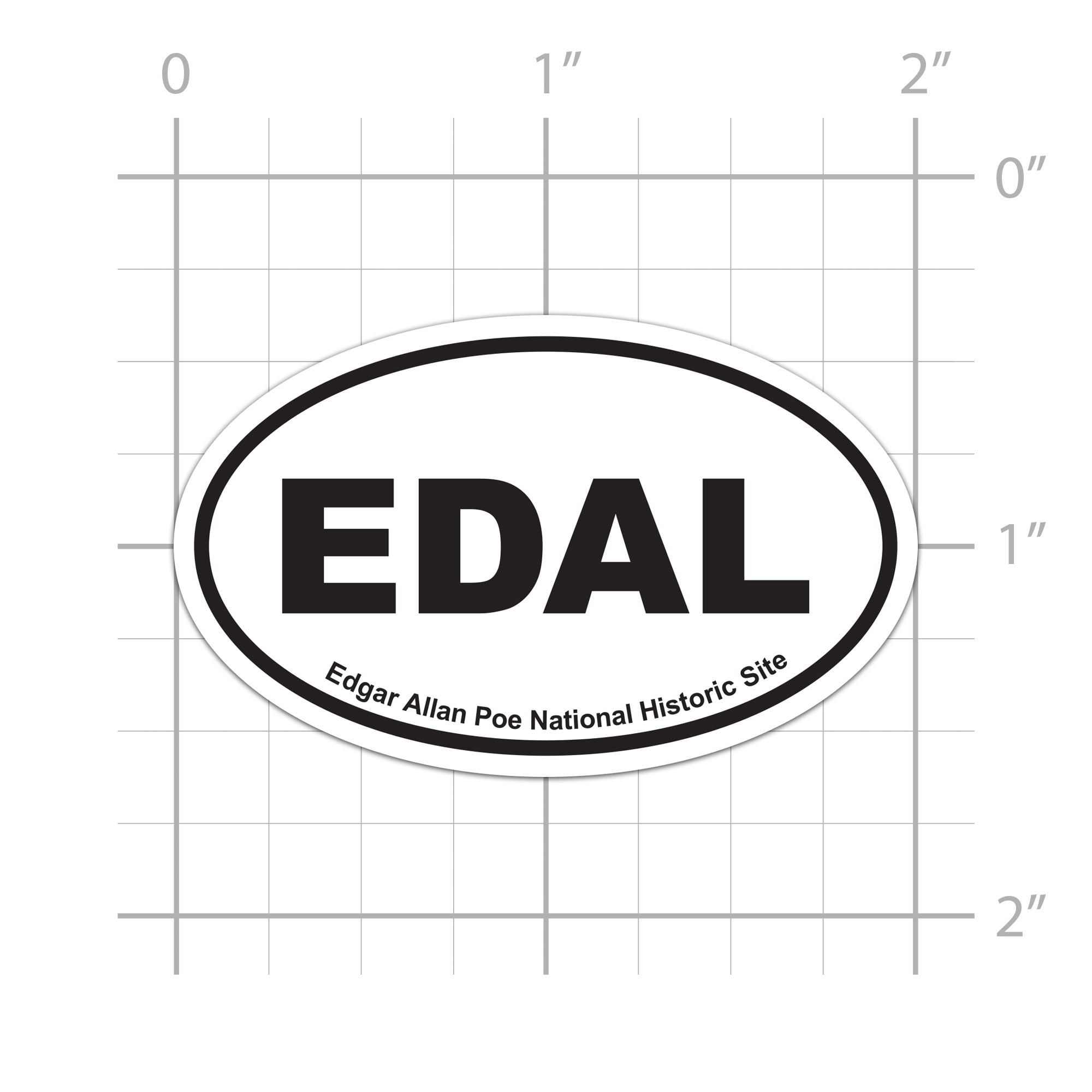 EDAL Edgar Allan Poe National Historic Site Sticker for water bottle ...