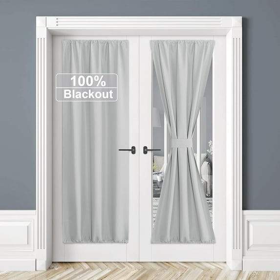 EDASCV-100% Blackout Door Curtain Lightweight Portable and Easy to ...