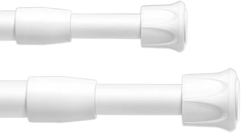 EDASCV-2 Pack Adjustable Spring Tension Curtain Rod for Cupboard Bars ...