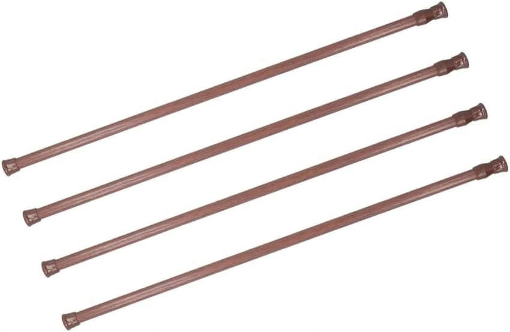EDASCV-4 Pack Tensions Rods 15.7-28 Inches, Adjustable Spring Steel ...