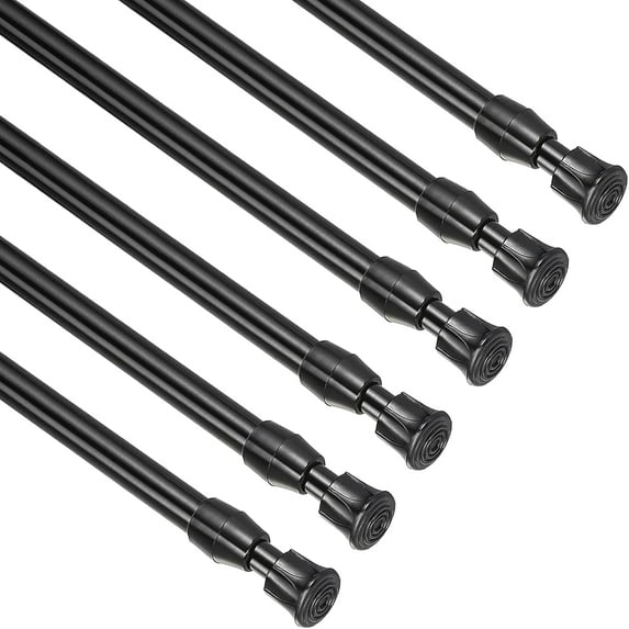 EDASCV-6 Pack Cupboard Bars,Multi-Use Mini Curtain Rods 9.5-16 Inch ...