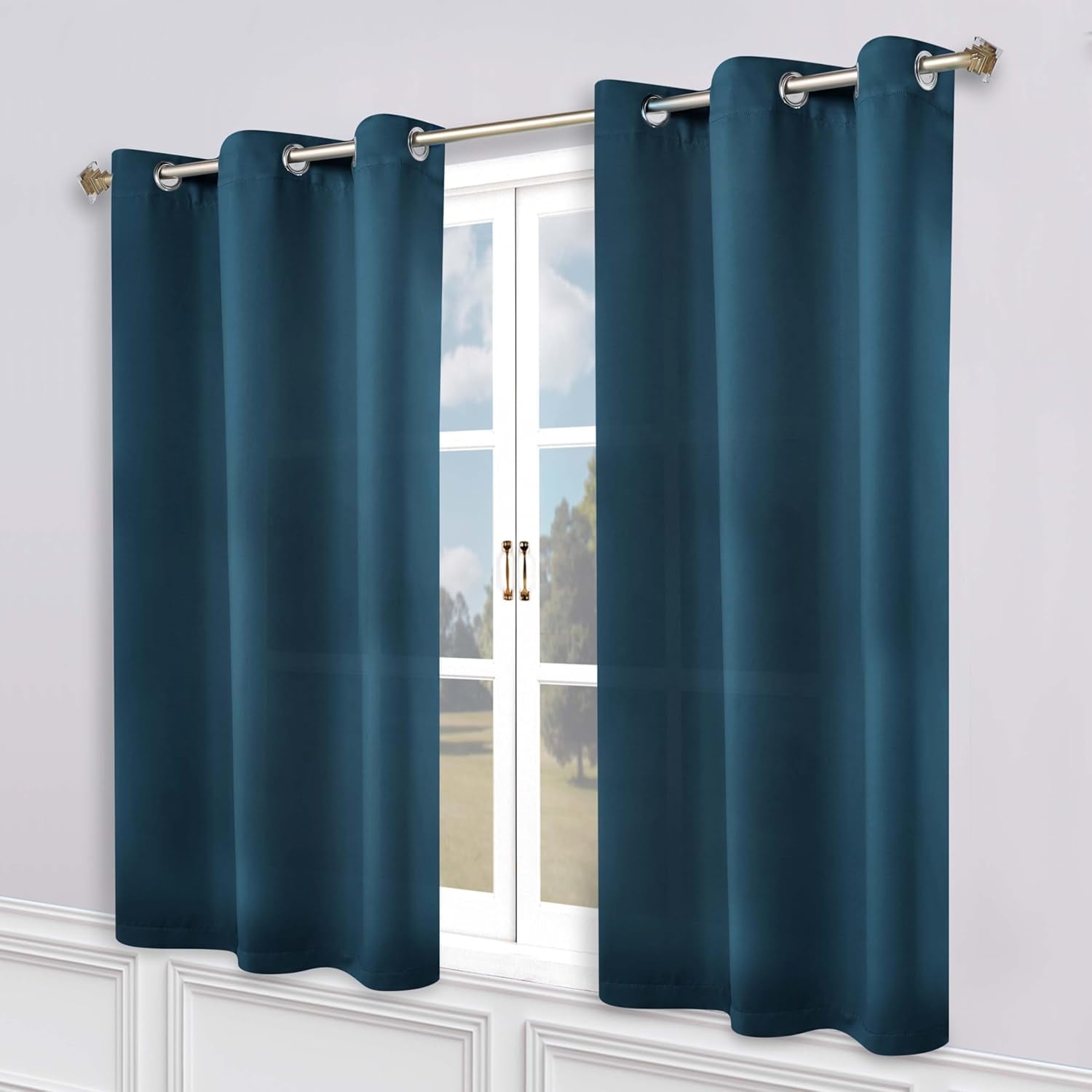 EDASCV-Blackout Curtains, Room Darkening, Bedroom, Drapes, Kitchen ...