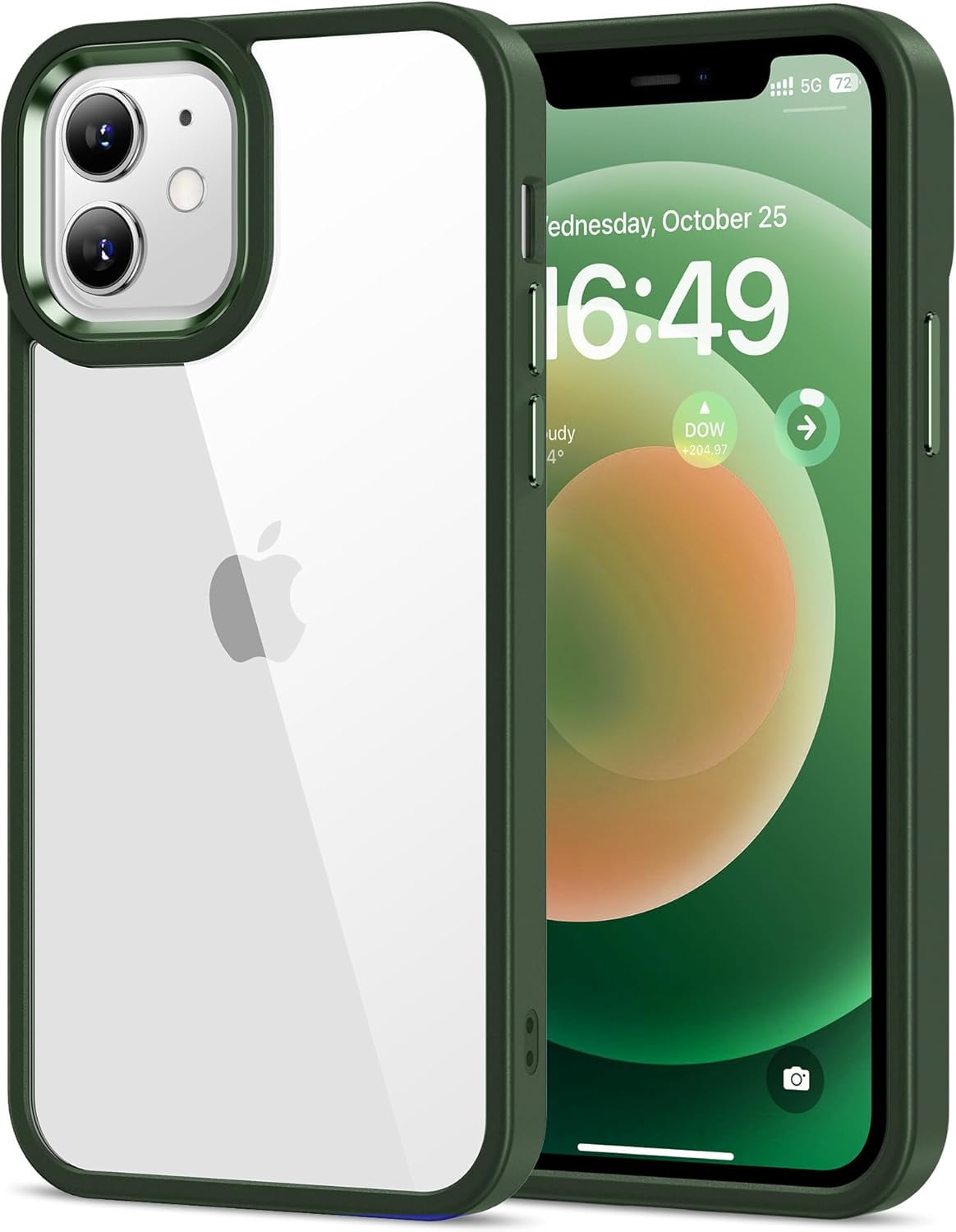 EDASCV-Case for iPhone 12 and iPhone 12 Pro 6.1-Inch Phone Cover Green ...