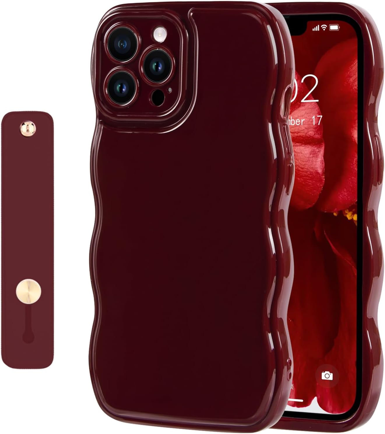 EDASCV-Compatible with iPhone 13 Pro Max Case Cute Simple Wave Design ...