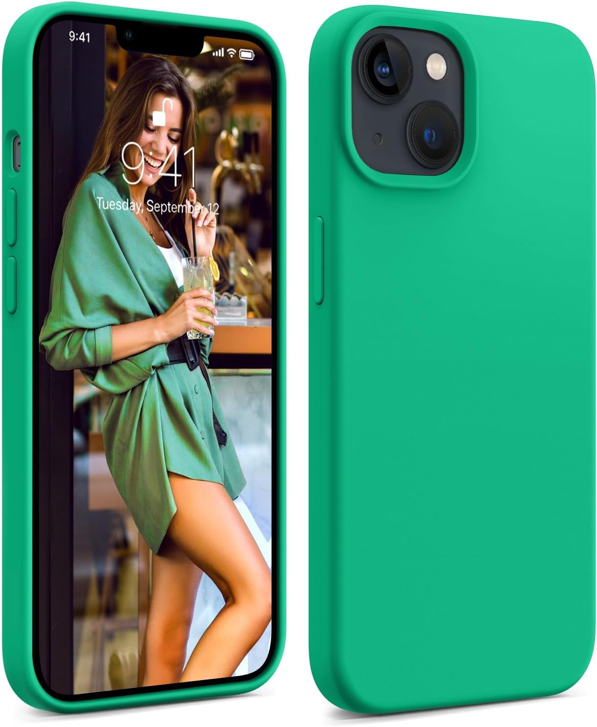 EDASCV-Compatible with iPhone 14 Case, Full Body Food-Grade Silicone ...
