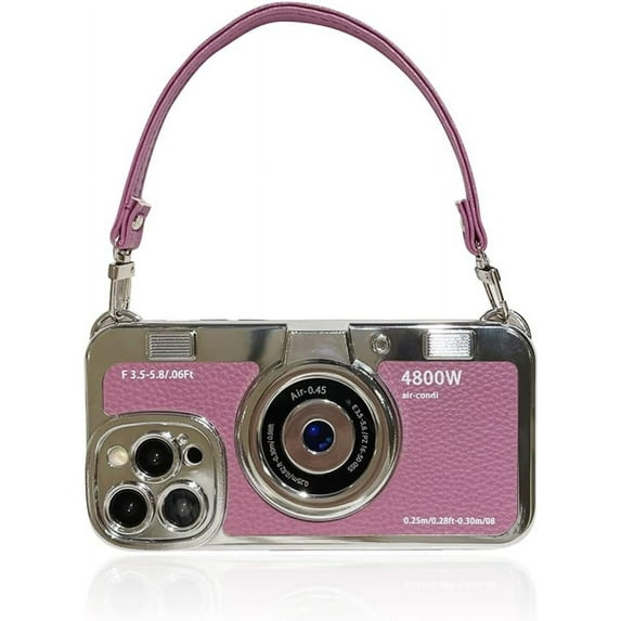 EDASCV-Cute 3D Vintage Camera Phone Case with Hand Strap - Unique Cool ...